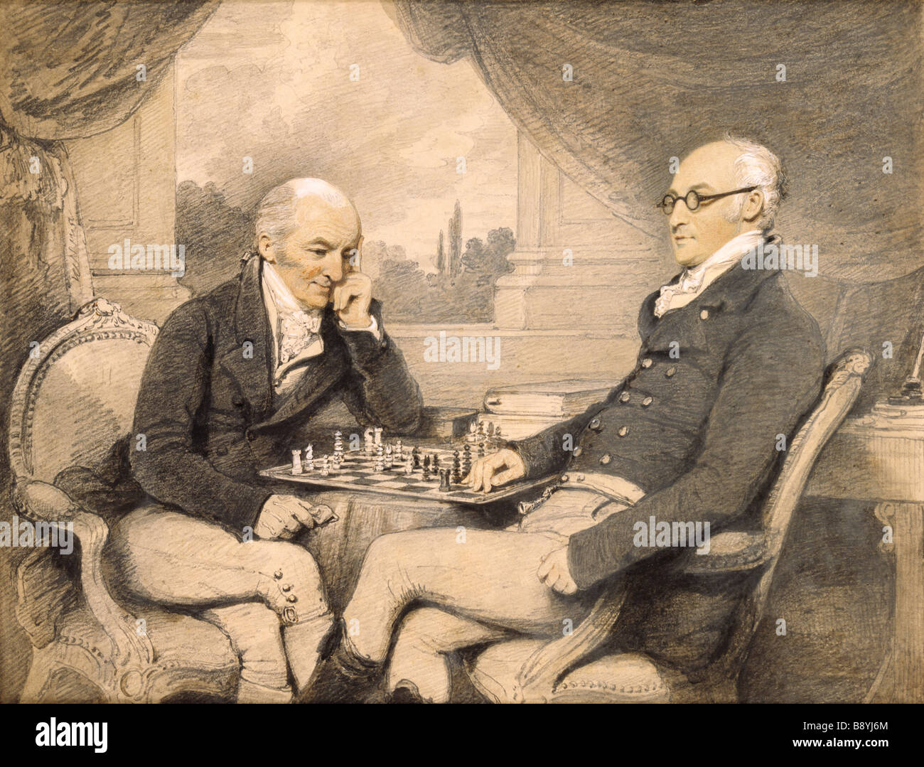 CHESS PLAYERS by Edridge Stock Photo - Alamy