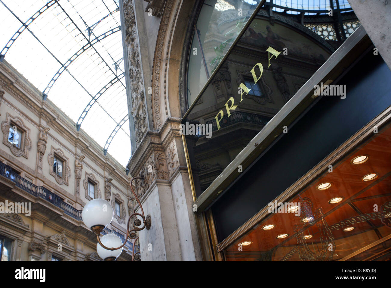 Vittorio Emanuele II gallery, Milan Lombardy, Italy Prada shop ...