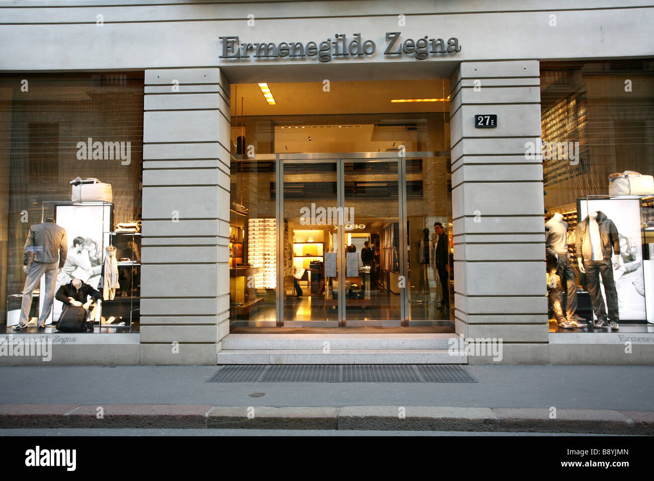Ermenegildo Zegna store, Via Montenapoleone, Milan, Lombardy, Italy ...