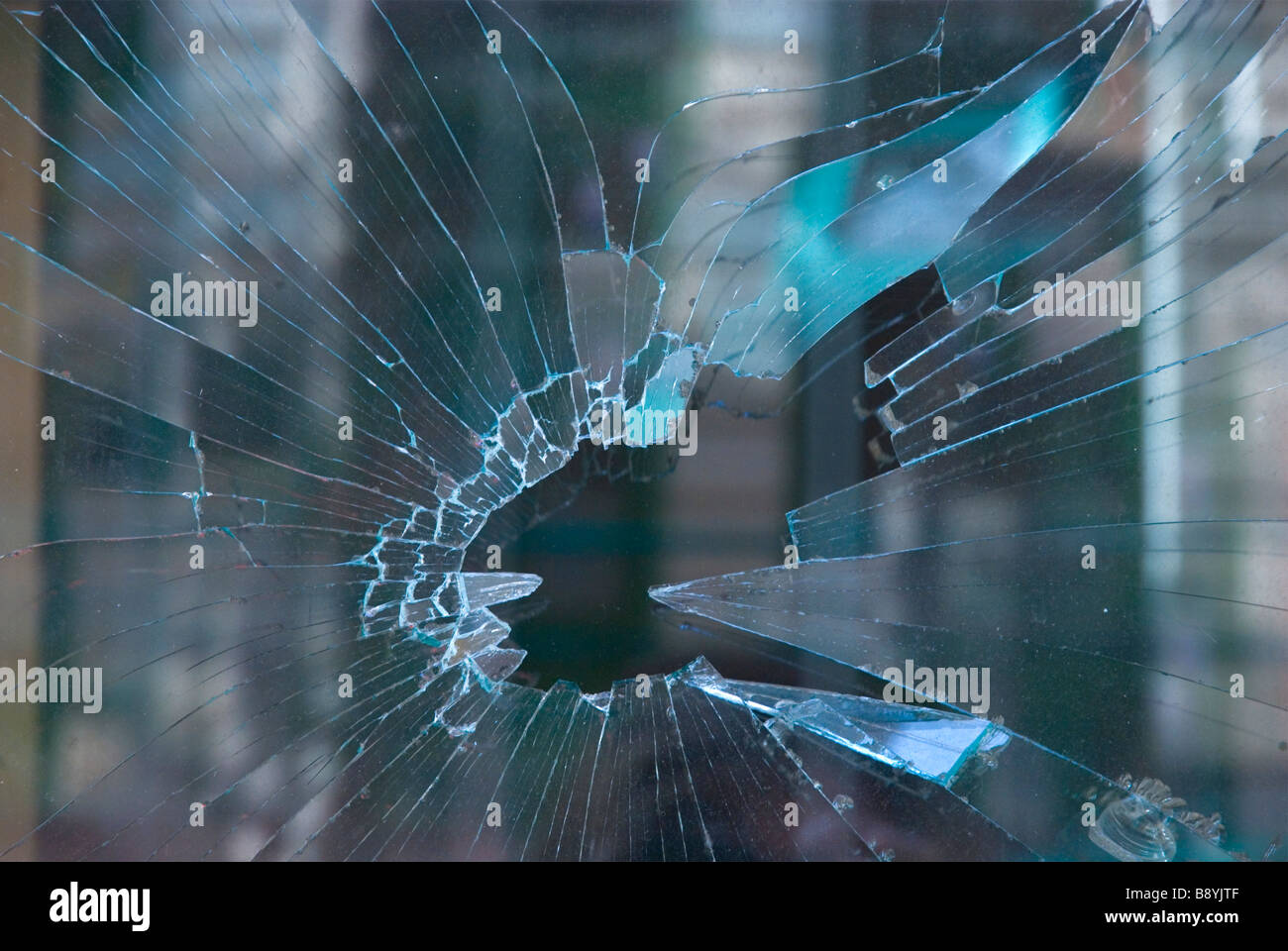 Broken glass window hi-res stock photography and images - Alamy
