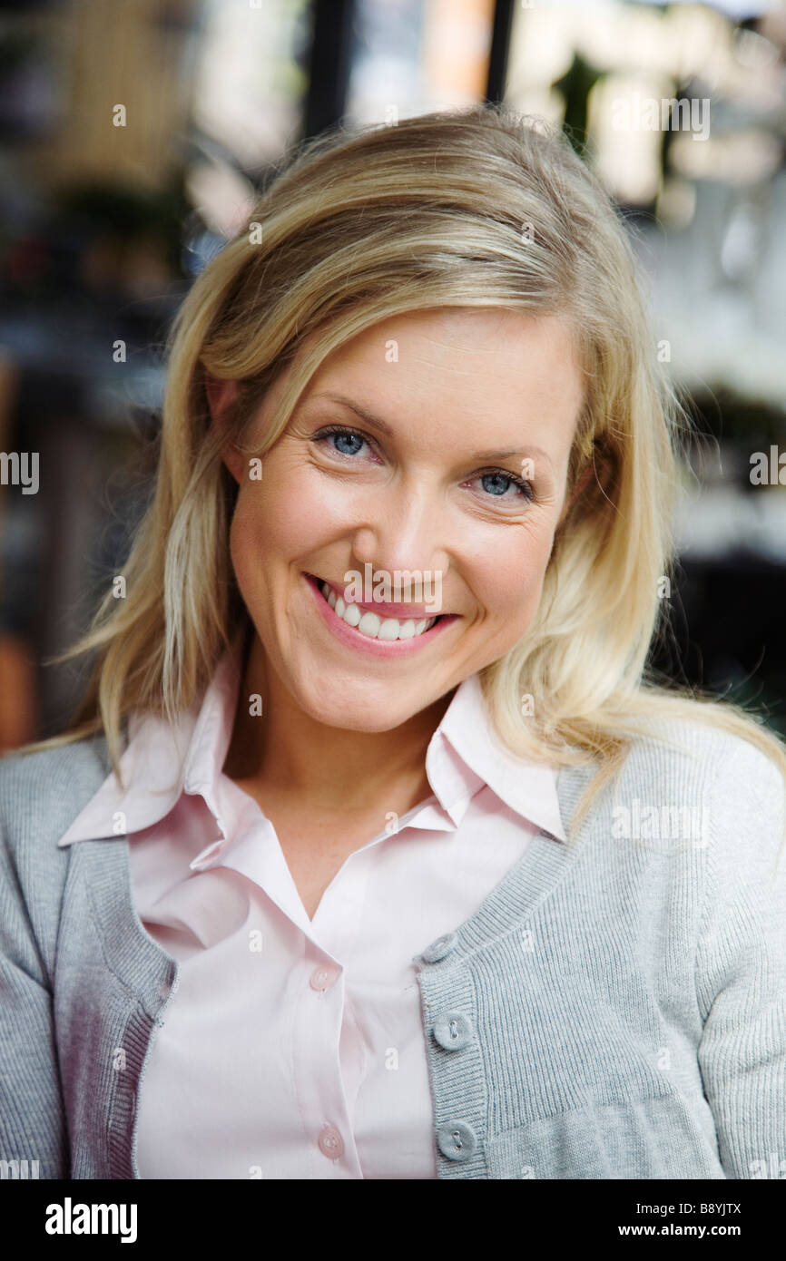 Swedish blonde woman face hi-res stock photography and images - Alamy