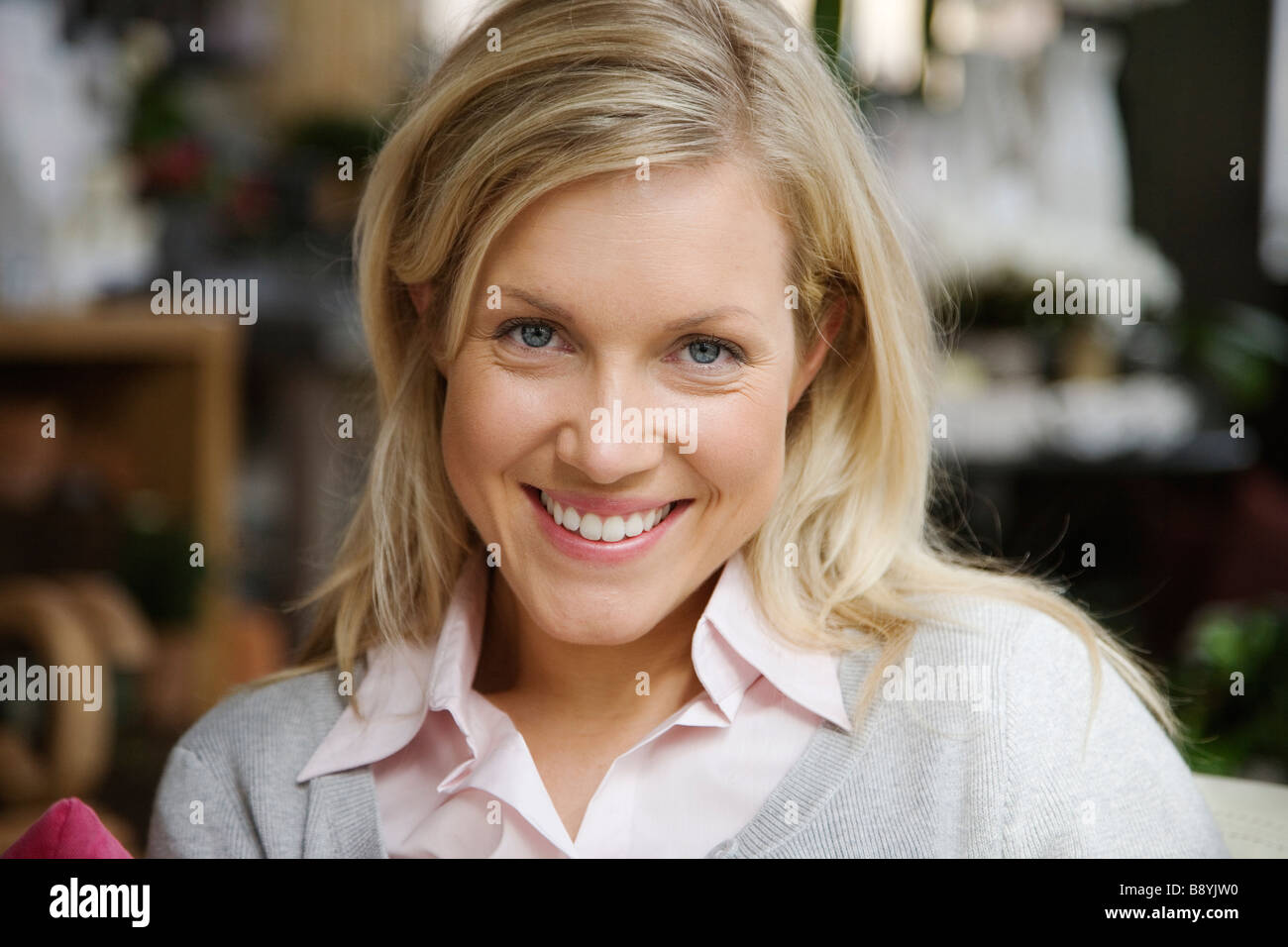 Swedish blonde woman face hi-res stock photography and images - Alamy