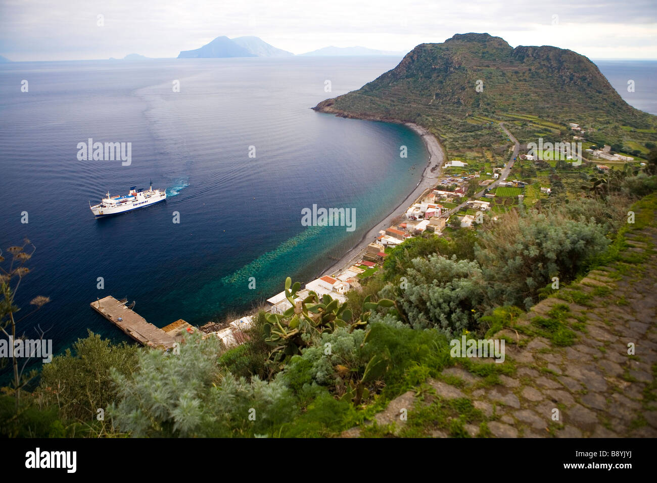 Capo Graziano and Aeolian Islands, Filicudi island, North Coast, Sicily ...