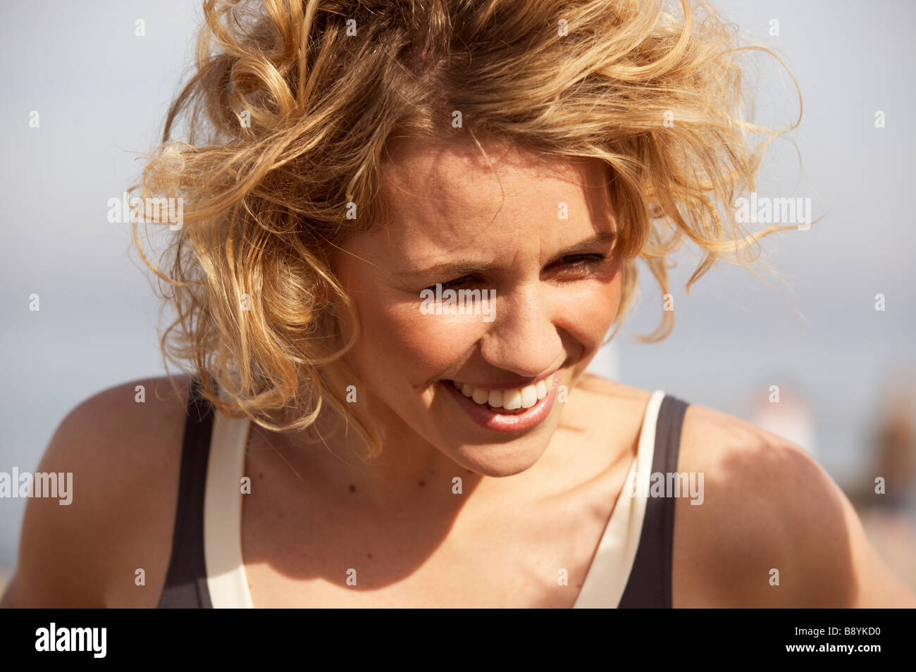 A smiling woman Copenhagen Denmark Stock Photo - Alamy