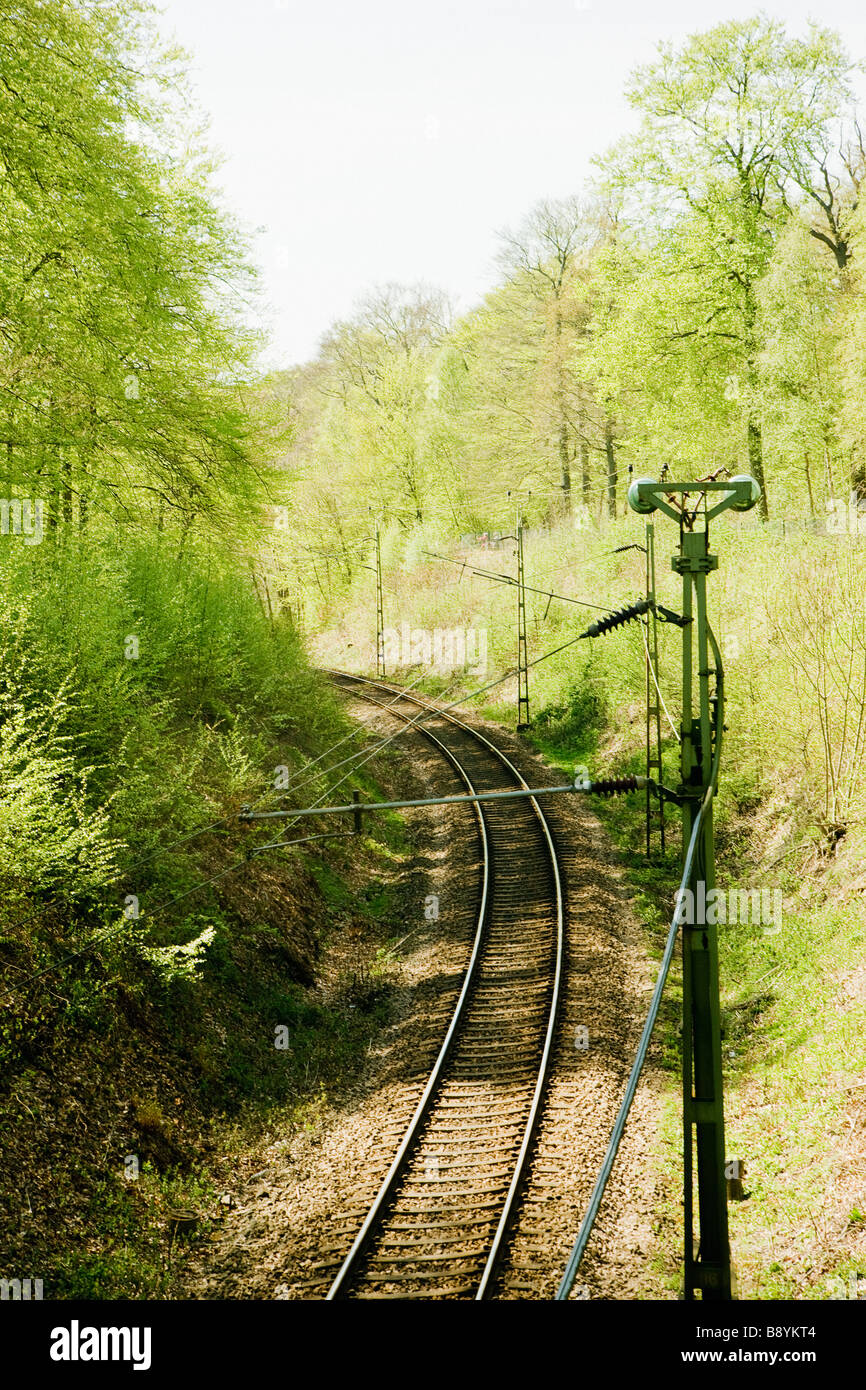 Curvy train tracks hi-res stock photography and images - Alamy