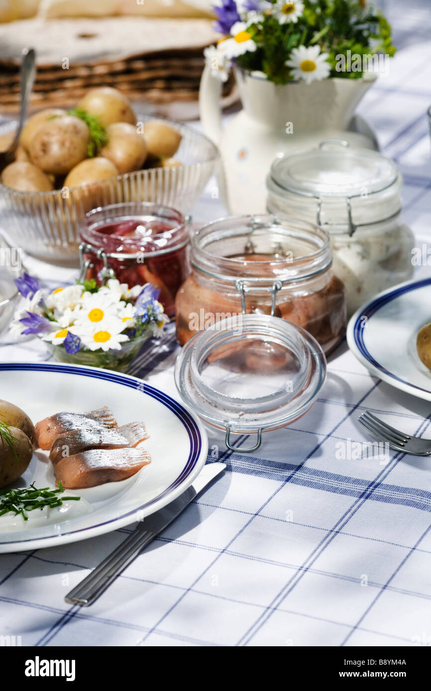 Midsummer party Sweden Stock Photo - Alamy