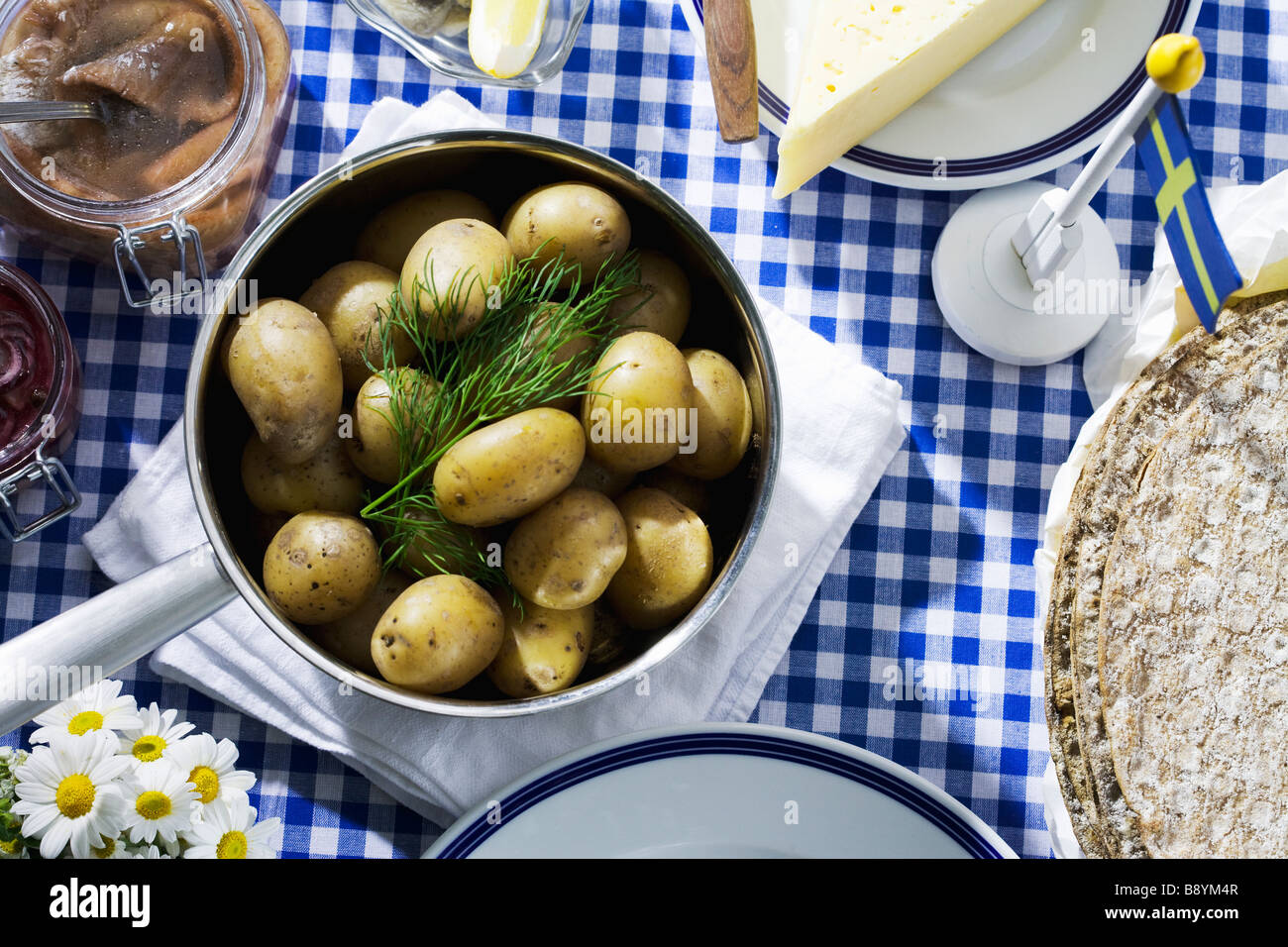 Midsummer party Sweden Stock Photo - Alamy