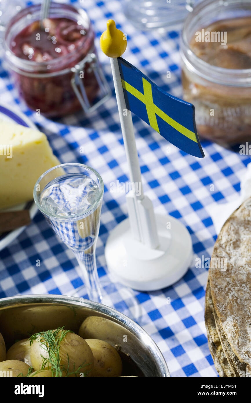 Midsummer party Sweden Stock Photo - Alamy