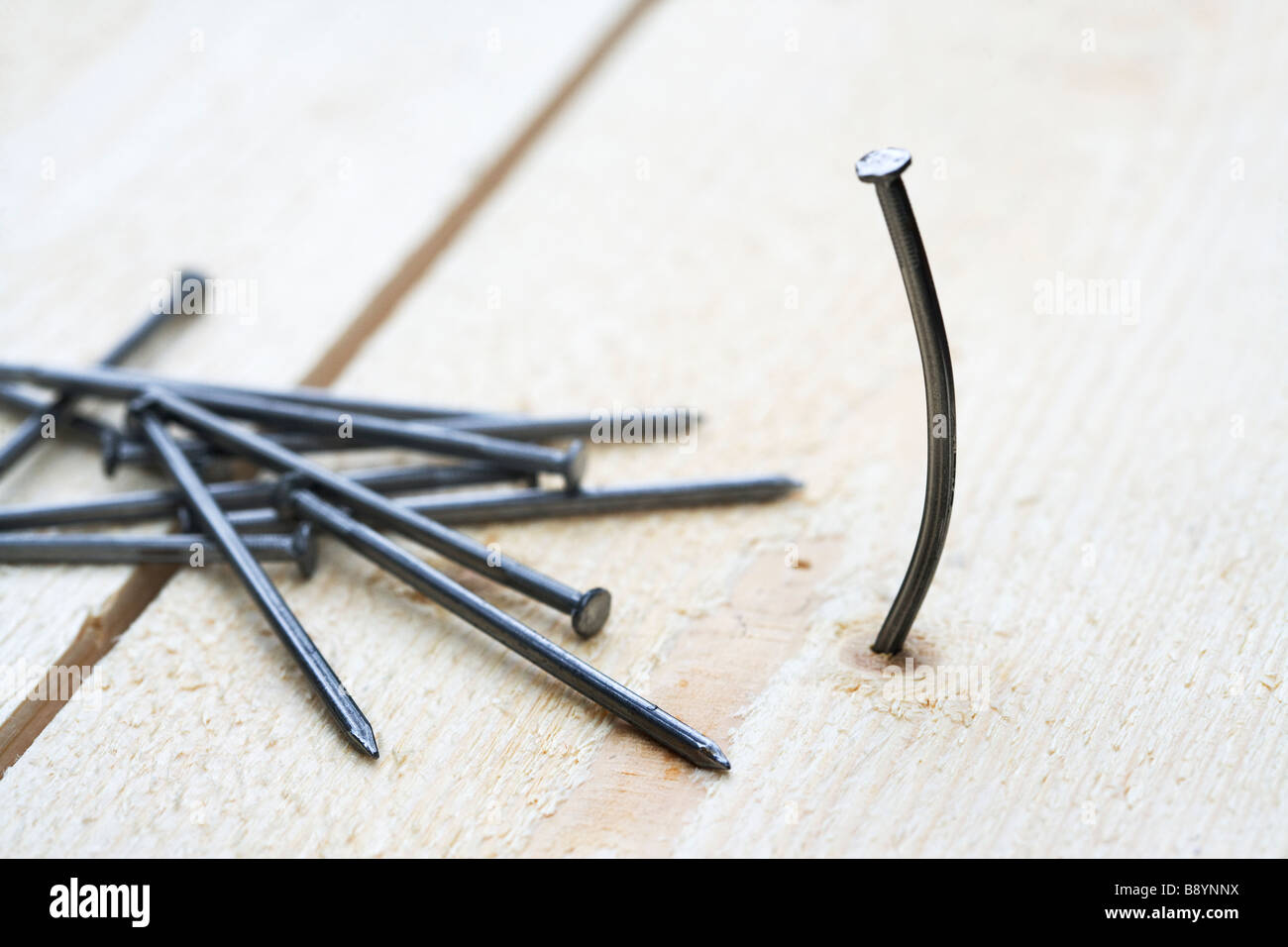 Curved nail Sweden Stock Photo - Alamy