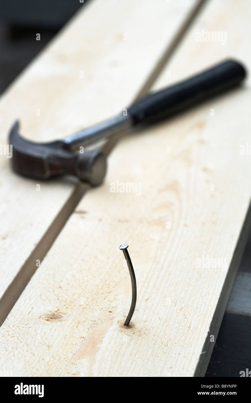 Hammered nail hi-res stock photography and images - Alamy