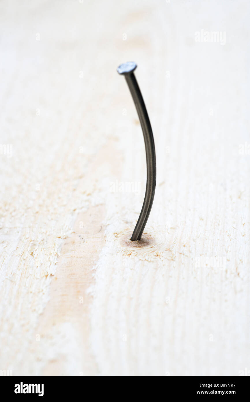 Bent nail Sweden Stock Photo - Alamy