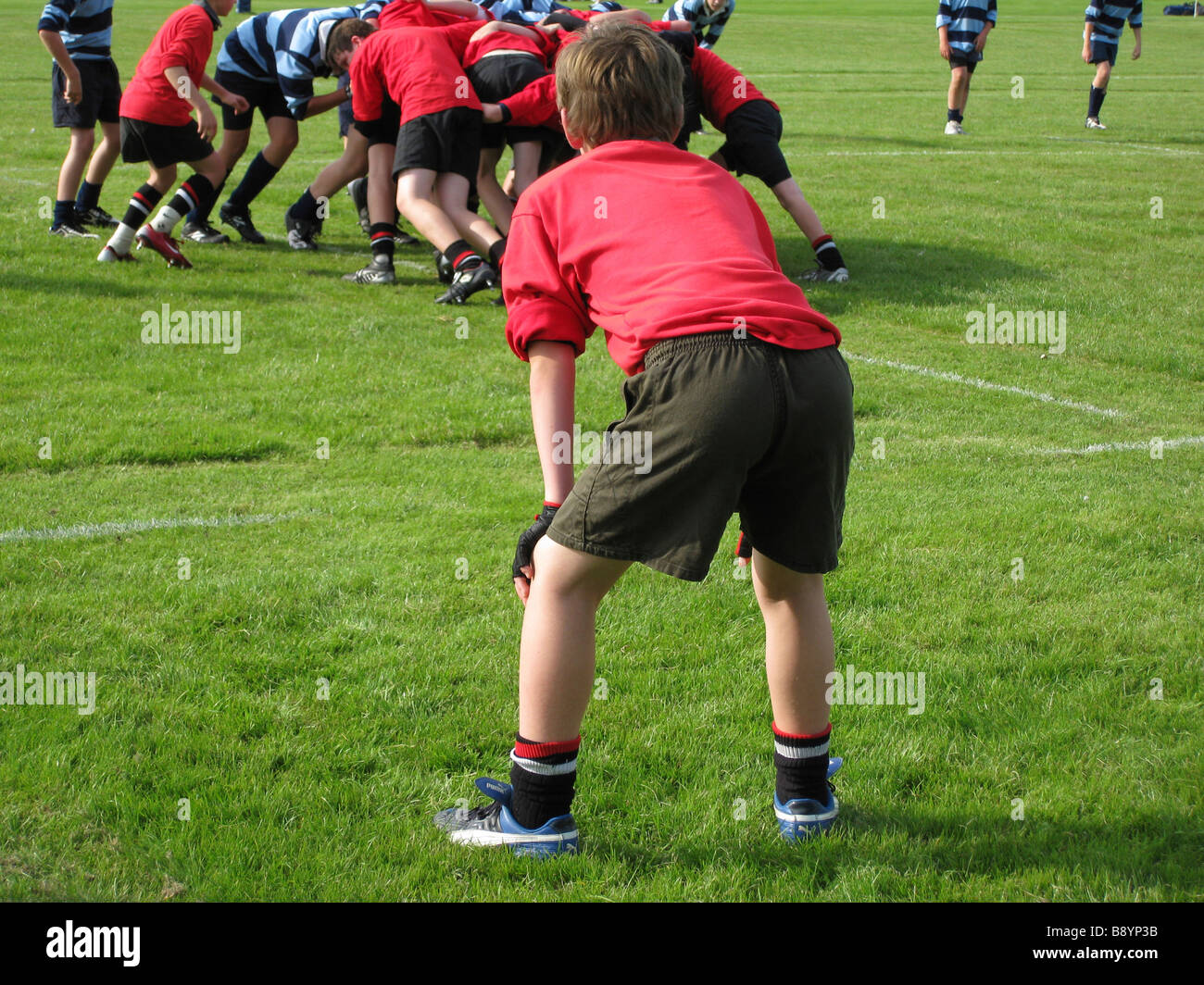 boys playing ruby Stock Photo - Alamy
