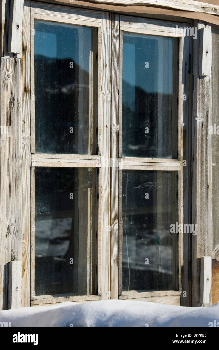 Outside window, Shackleton's Nimrod Expedition Hut, Cape Royds, Ross ...