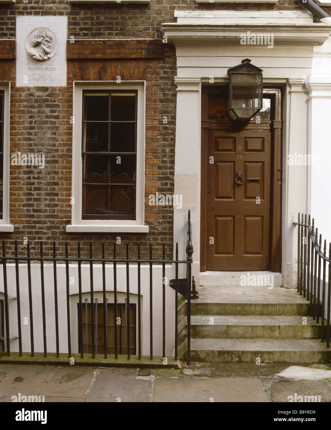 The Front door at Carlyle s House 24 Cheyne Row London the home of ...