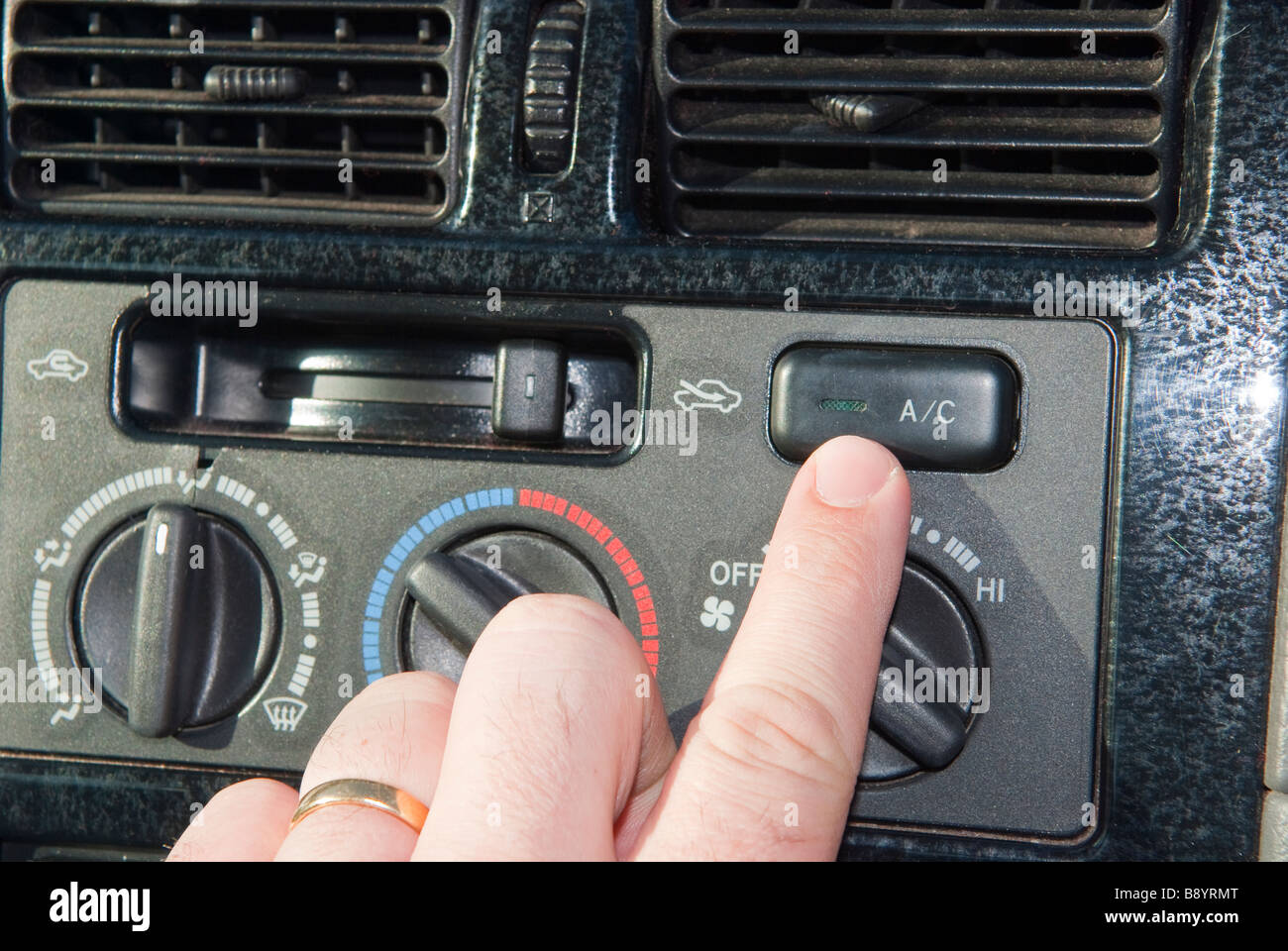 Car fan dial hi-res stock photography and images - Alamy