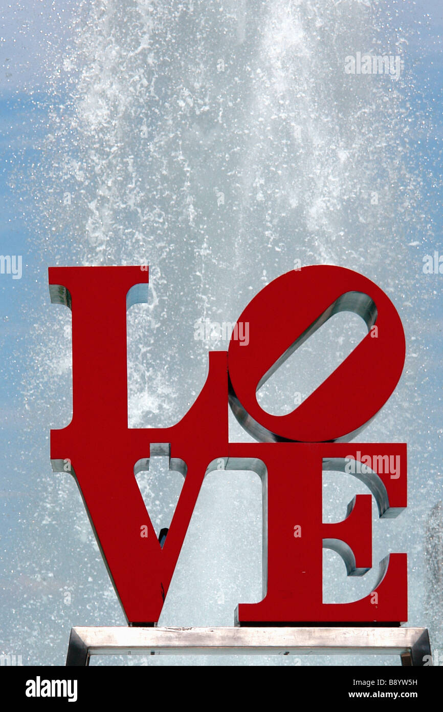 LOVE Sculpture by Robert Indiana in Love Park aka JFK Plaza in Center ...