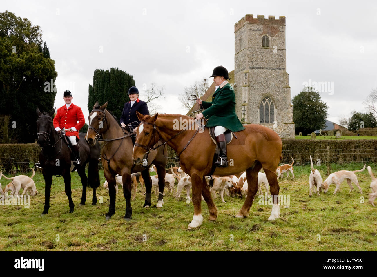 The Essex and Suffolk Hunt England Stock Photo - Alamy