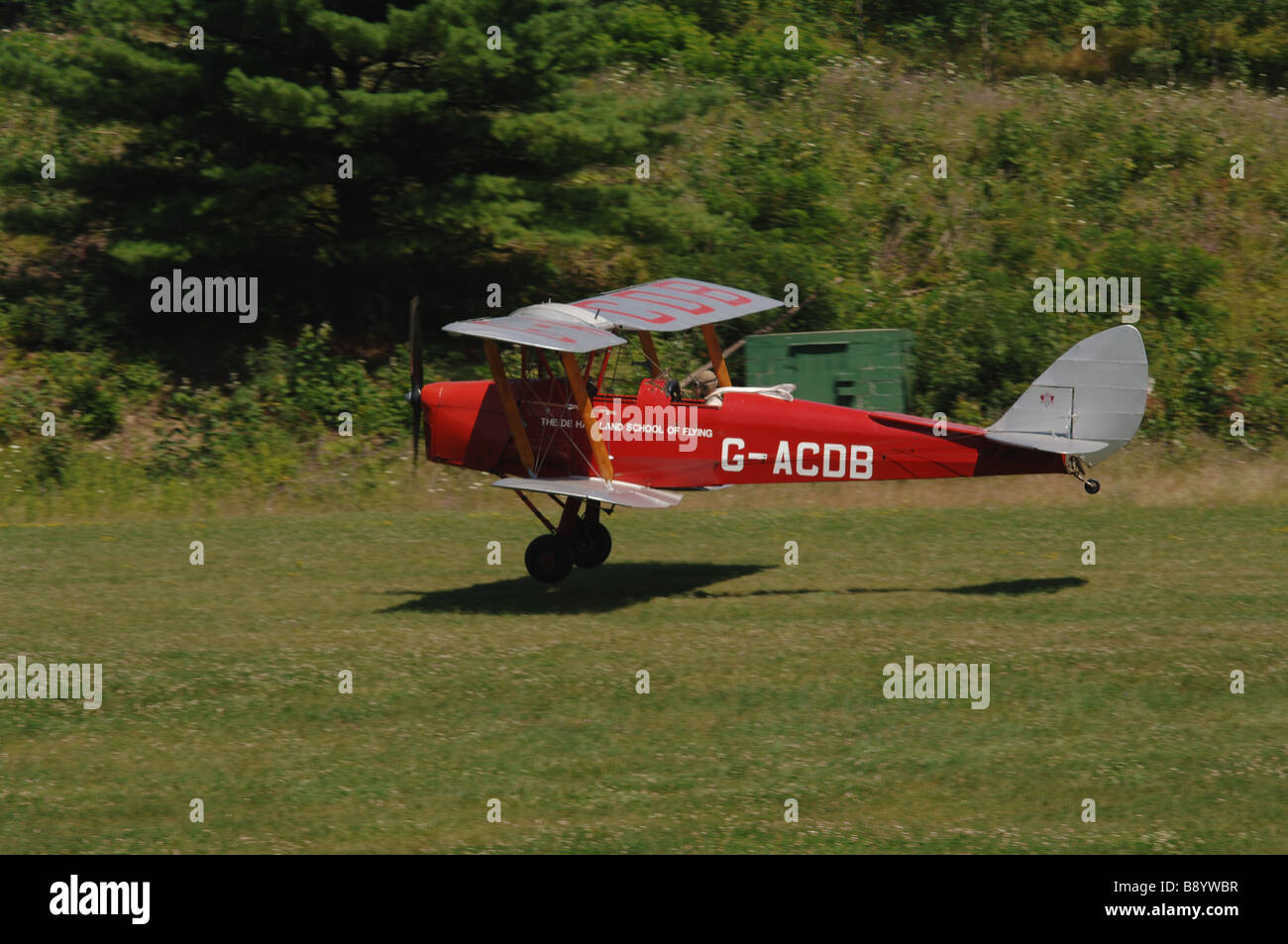 Historic red biplane aircraft take hi-res stock photography and images ...