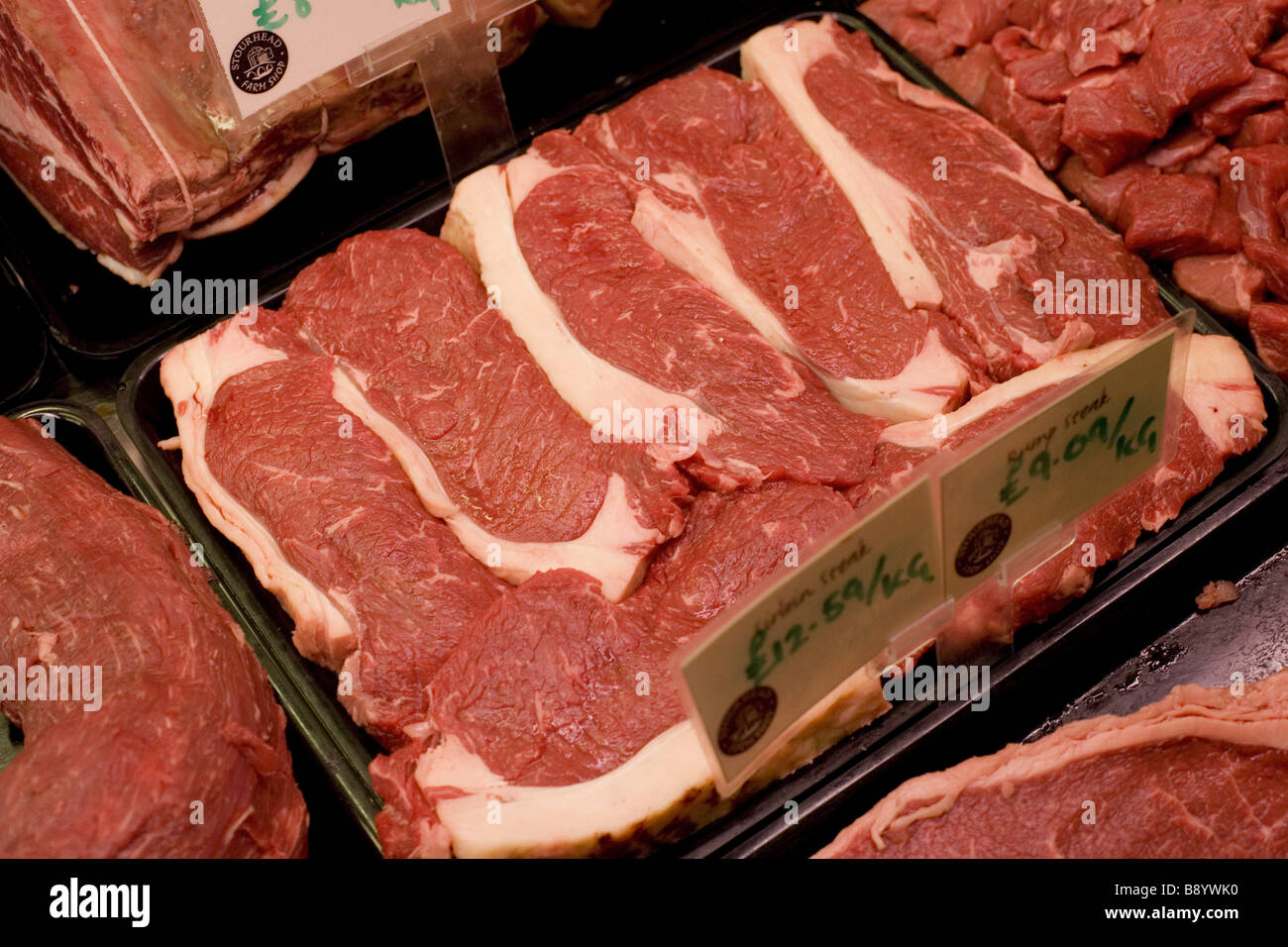 Meat produced at NT tenanted farm Coldcot Farm at Stourton in the farm ...