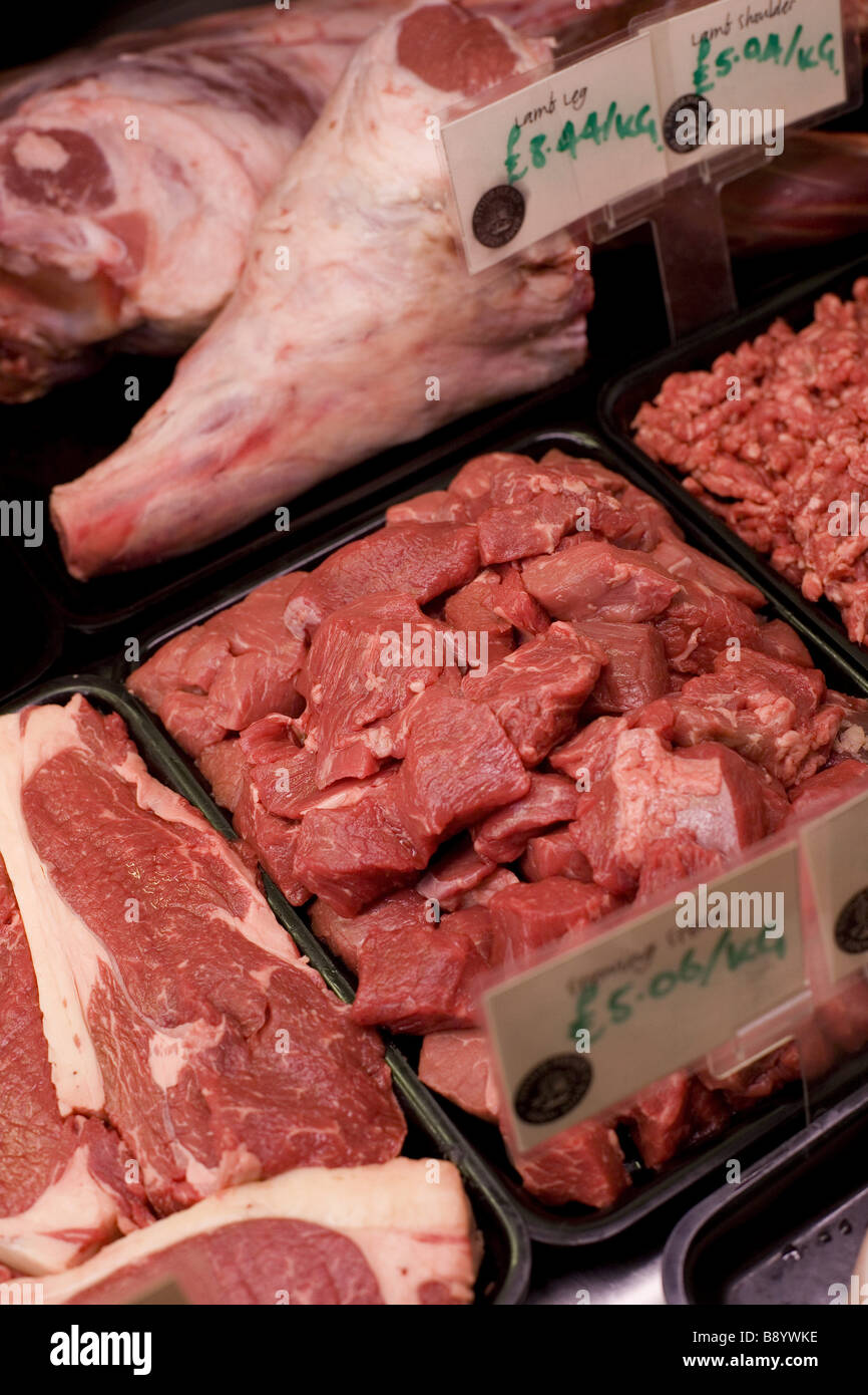 Meat produced at NT tenanted farm Coldcot Farm at Stourton in the farm ...