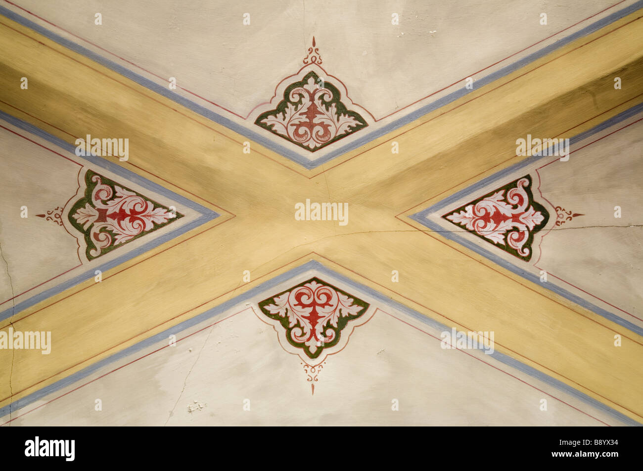 Crace ceiling in the Garden Hall in the new house at Scotney Castle ...