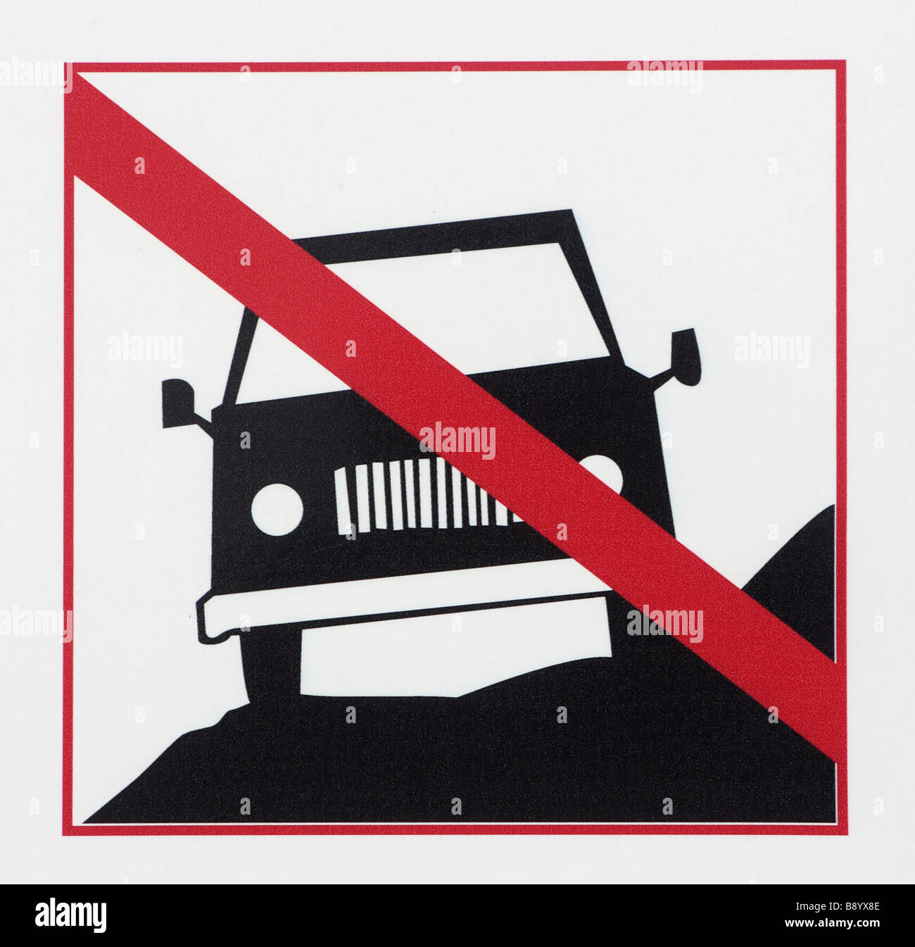 No driving sign hi-res stock photography and images - Alamy