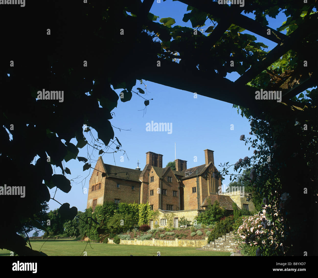 A view of the house from the pergola at Chartwell the home of Sir ...