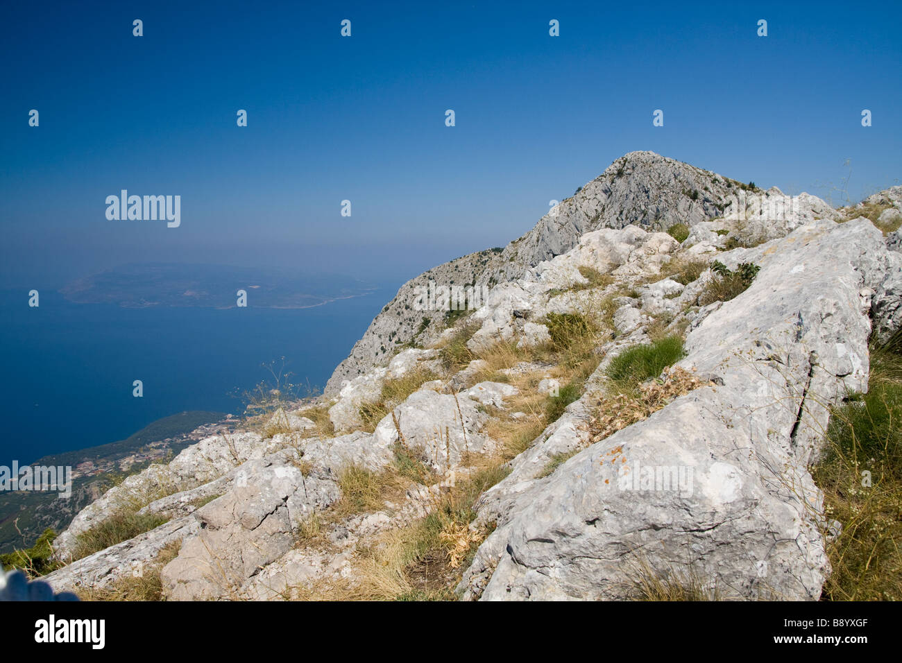 Croatia,Biokovo National Park,view from top of Sv. Jure mountain Stock ...