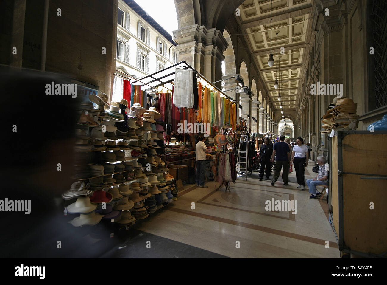Old Shopping mall in Florence, Italy Stock Photo - Alamy