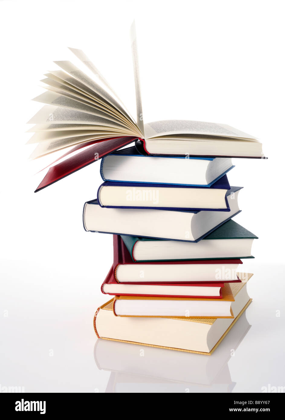 Pile of books Stock Photo - Alamy