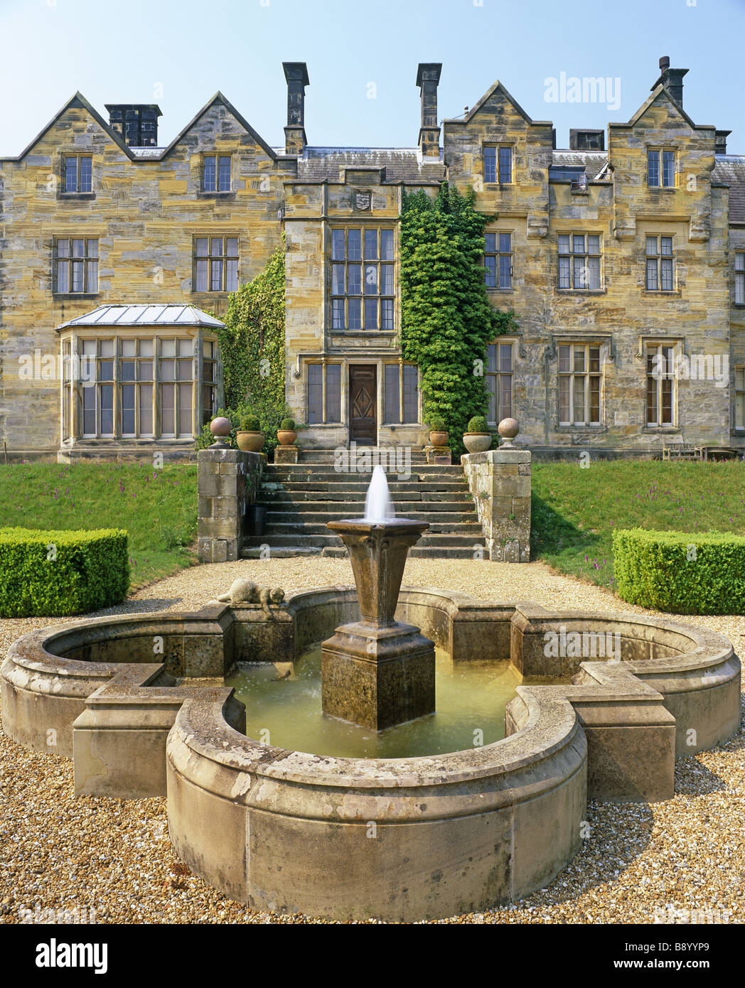 The new house built between 1837 and 1842 at Scotney Castle Kent Stock ...