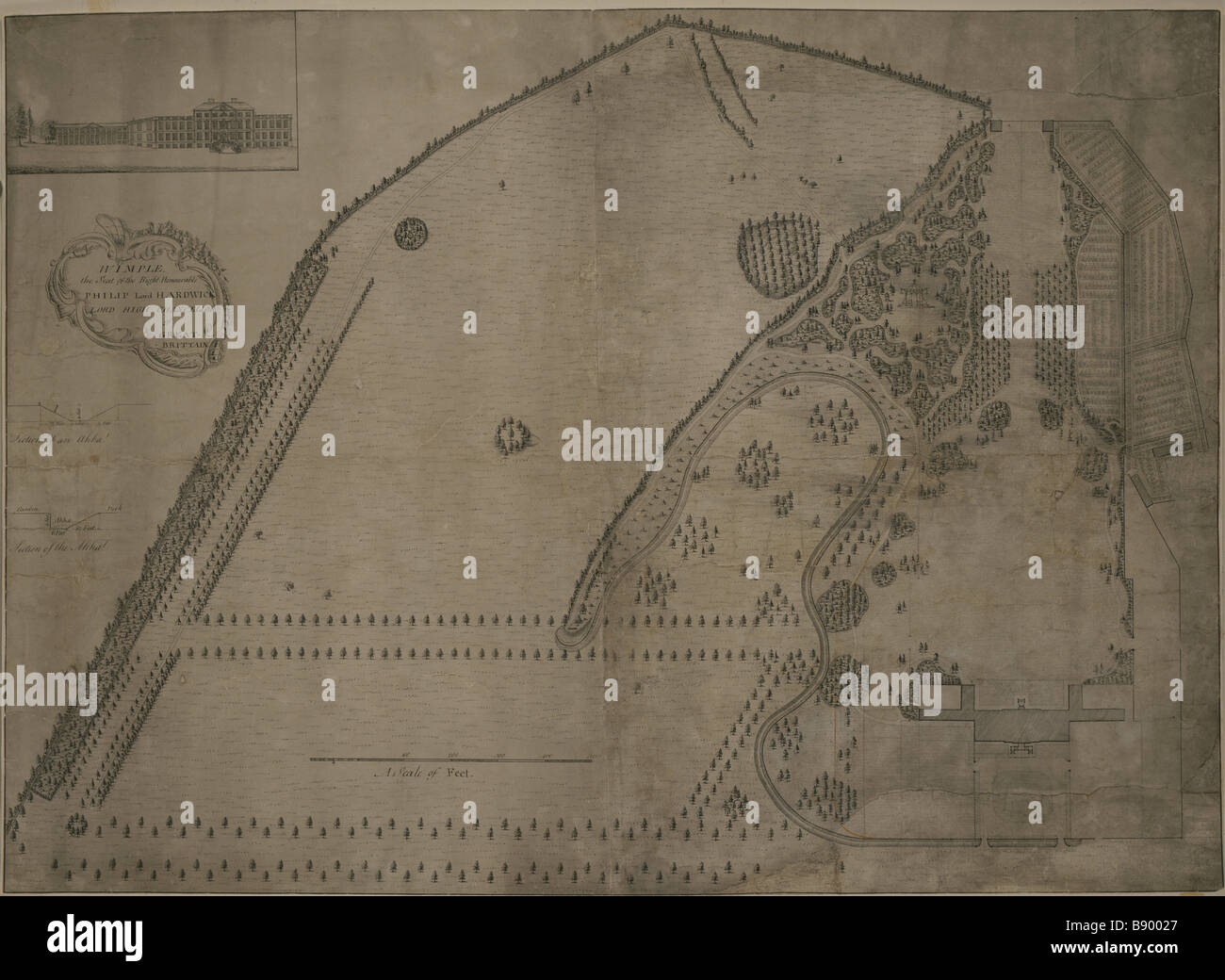 18th century garden plan hi-res stock photography and images - Alamy