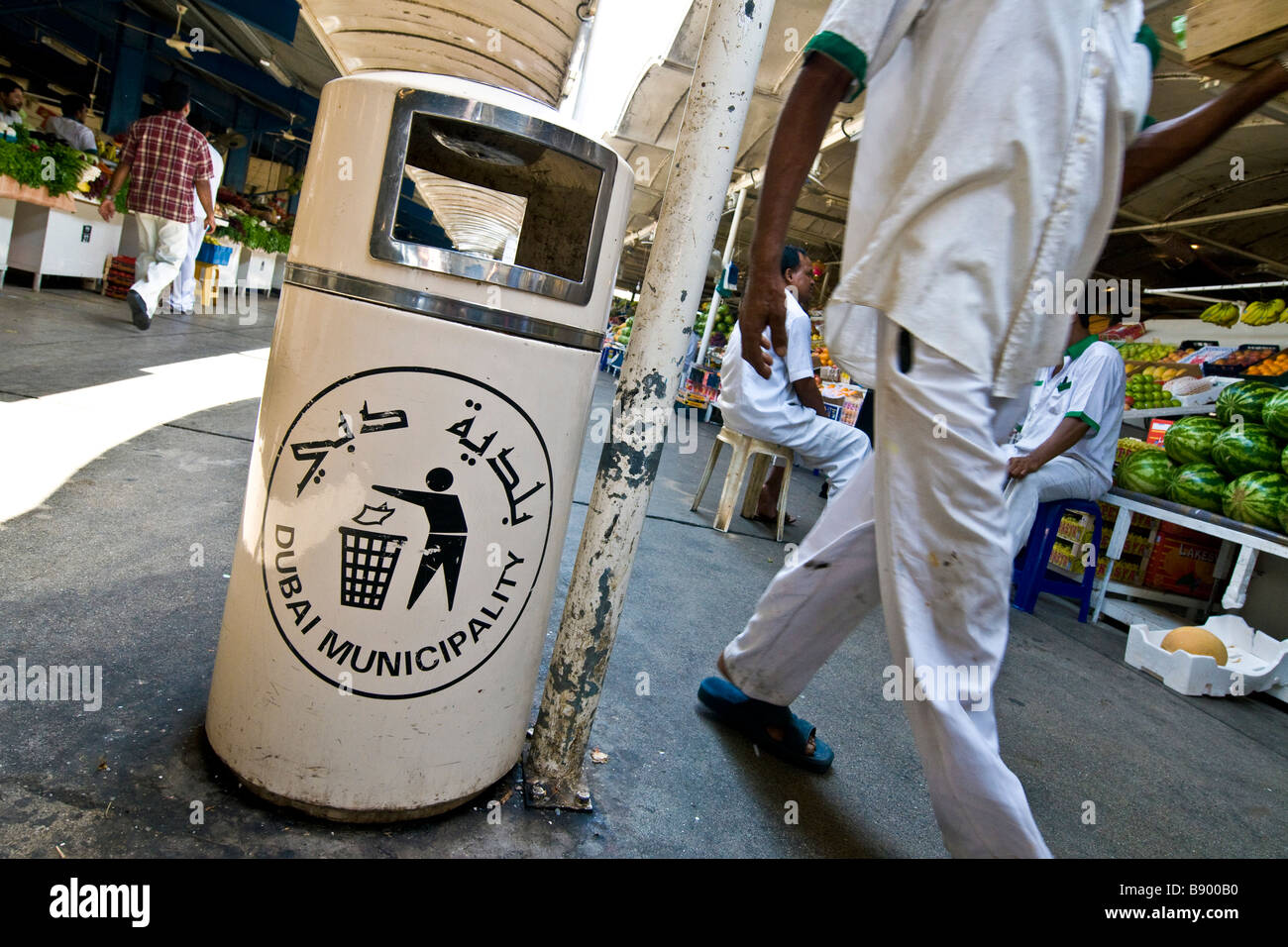 Container for waste Dubai United Arab Emirates Stock Photo - Alamy