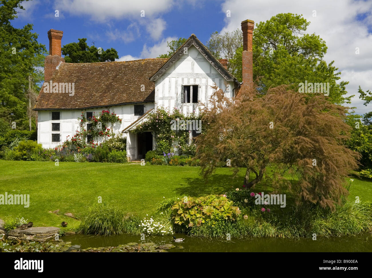Lower brockhampton house medieval manor hi-res stock photography and ...