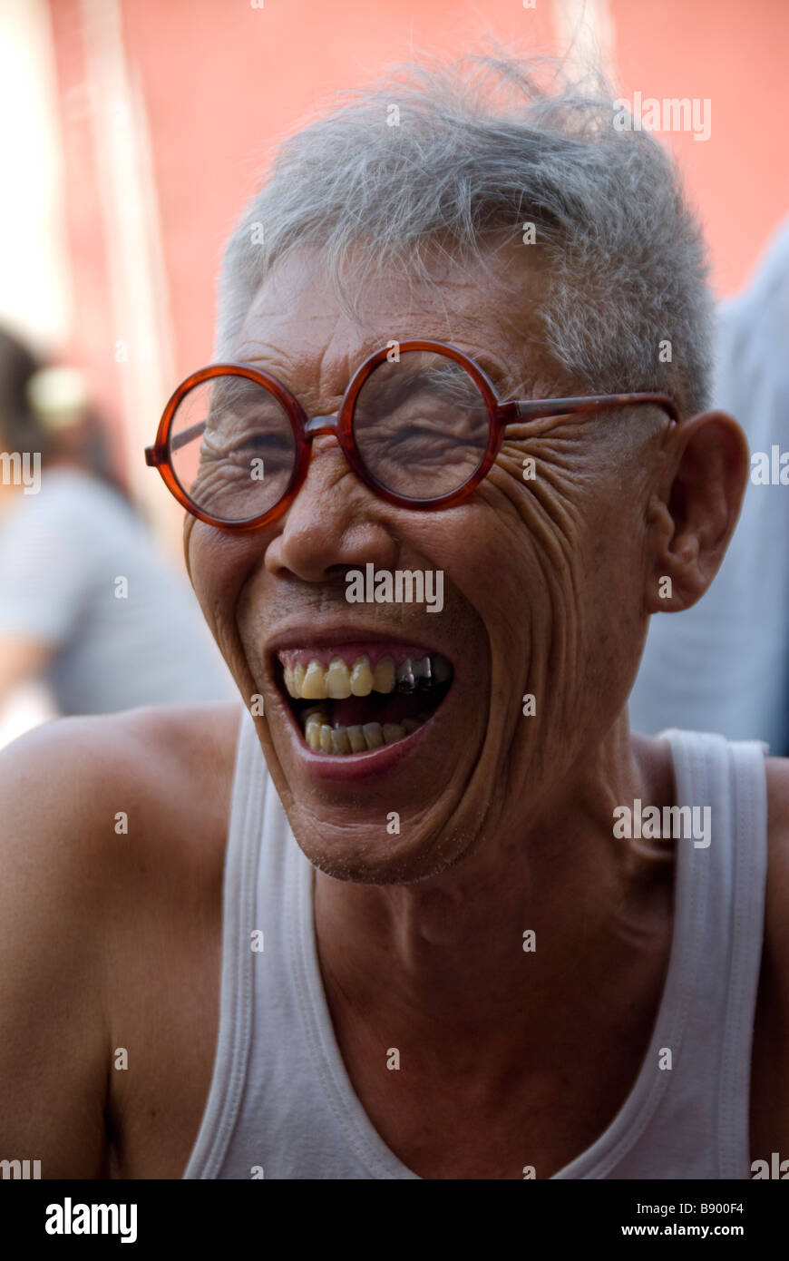 Chinese Man Laughing