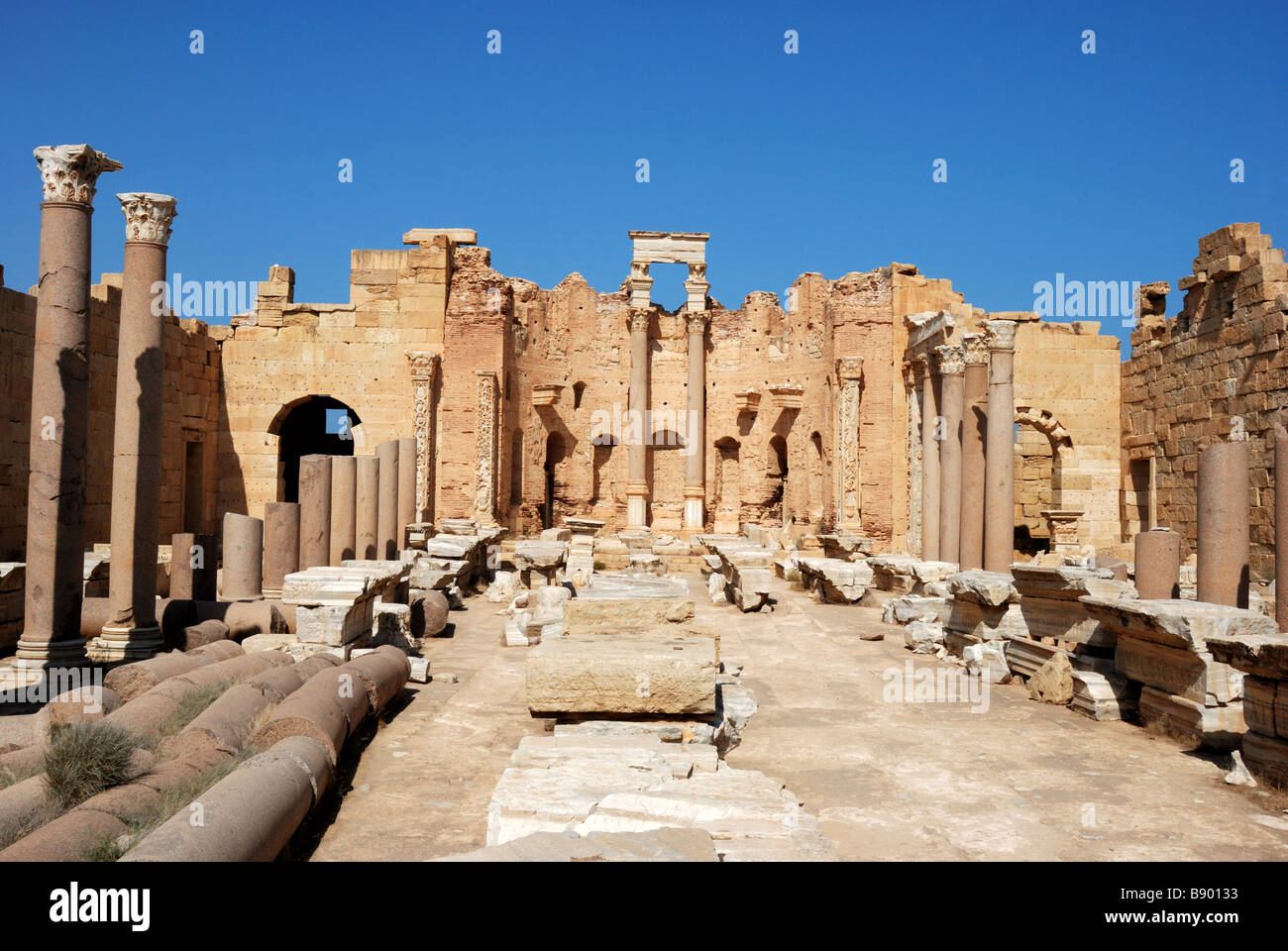 Severan basilica in leptis magna hi-res stock photography and images ...