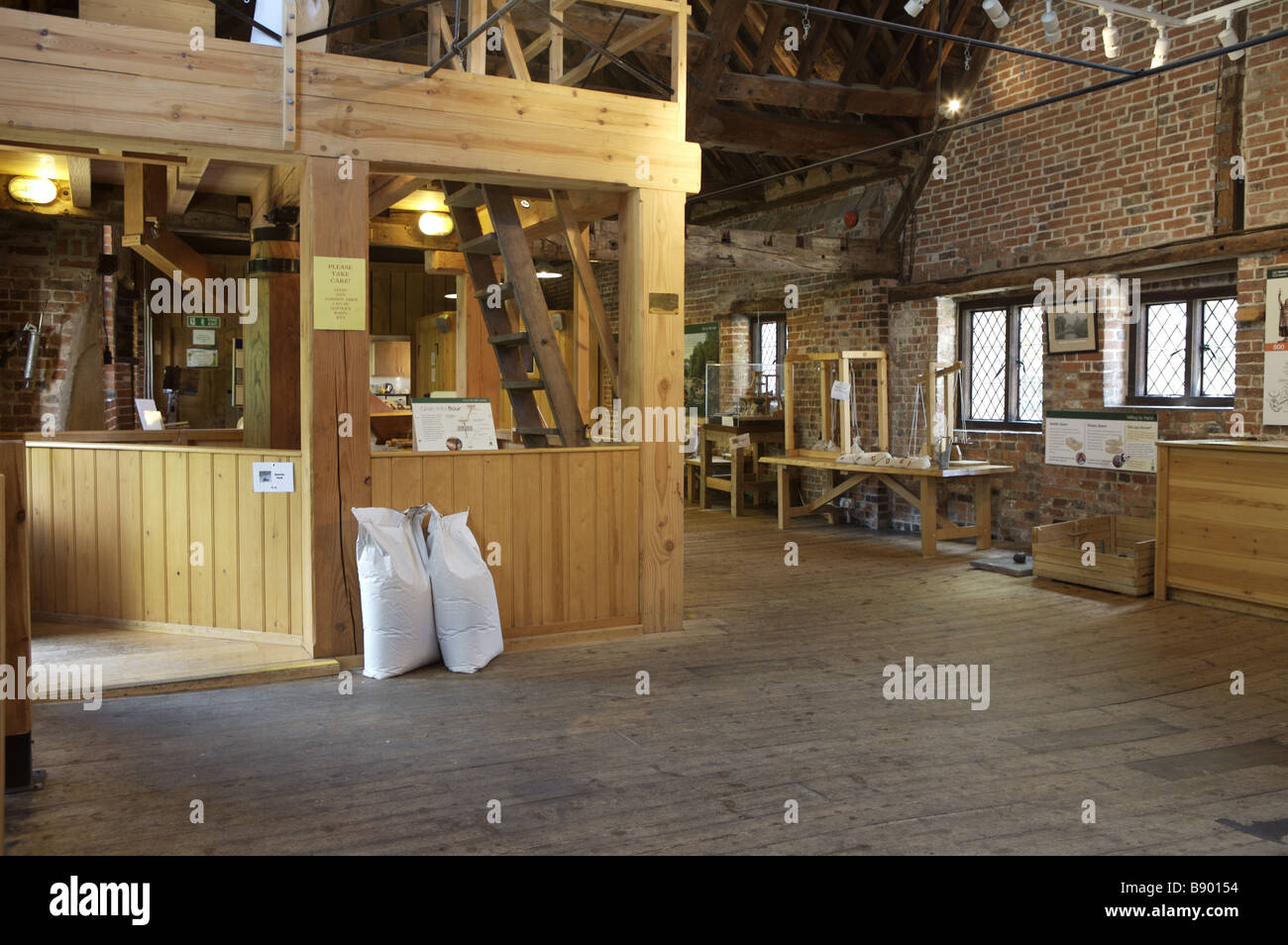 Historical watermill interior hi-res stock photography and images - Alamy
