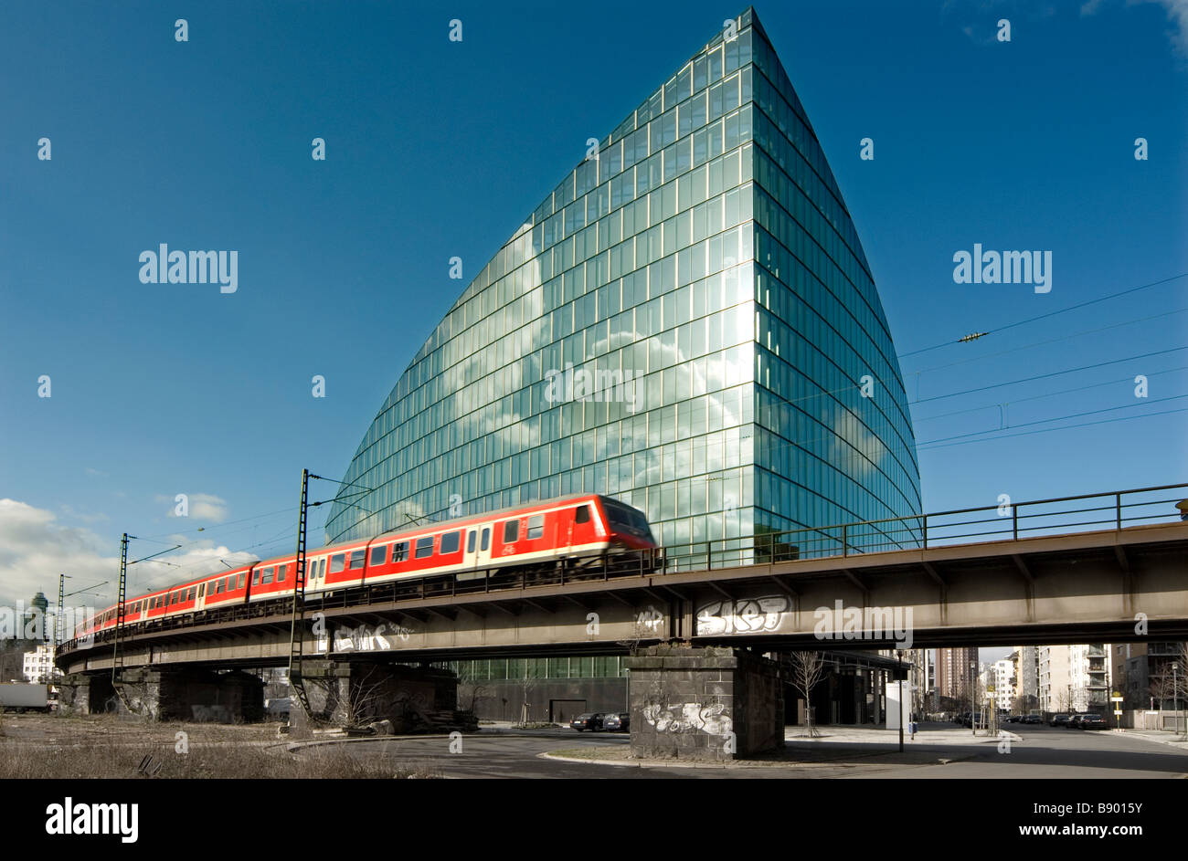Europe Germany Frankfurt on the Main Main Triangel officebuilding Stock ...