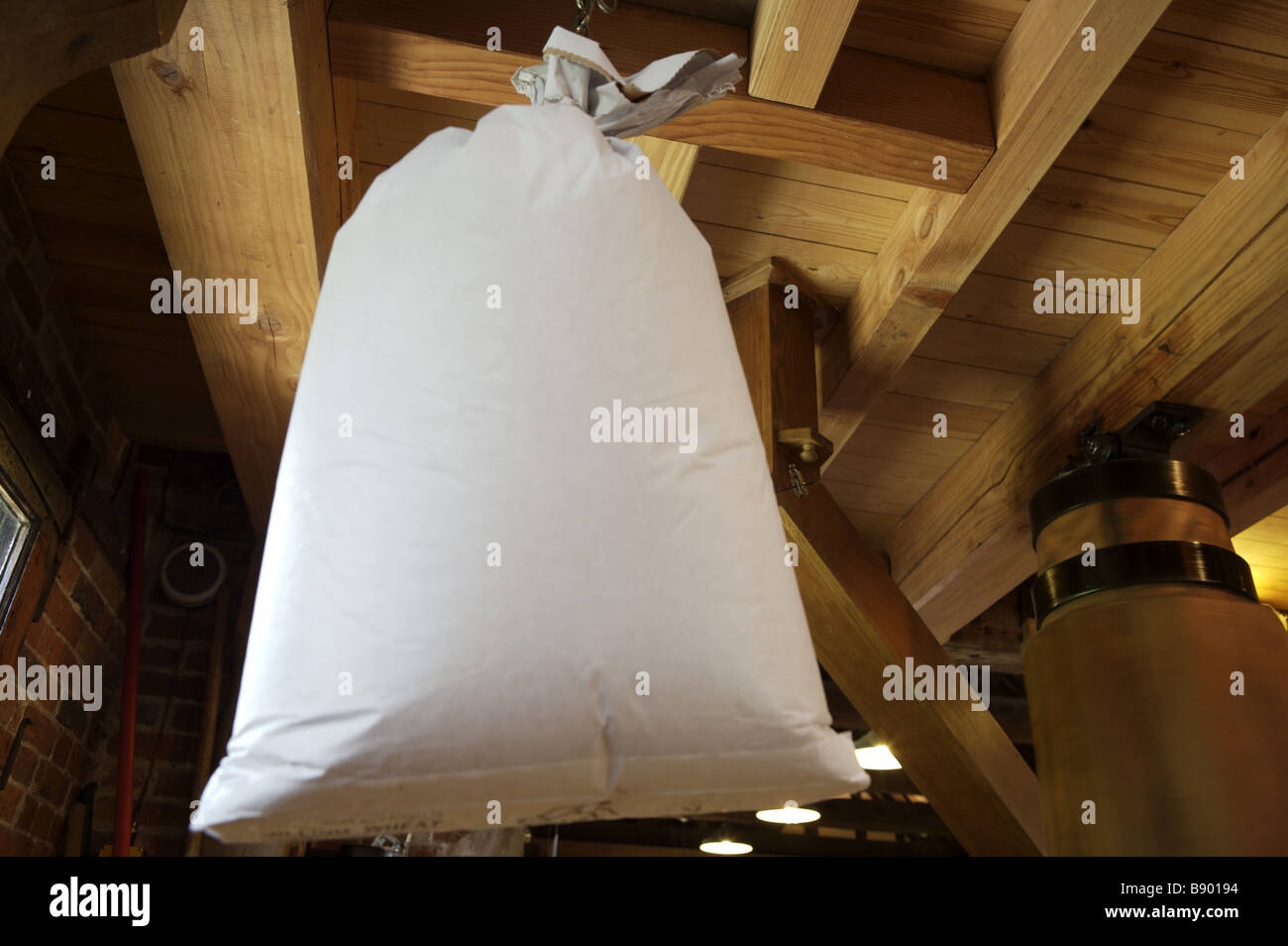 Flour sacks being hoisted and lowered in the C18th working Winchester ...