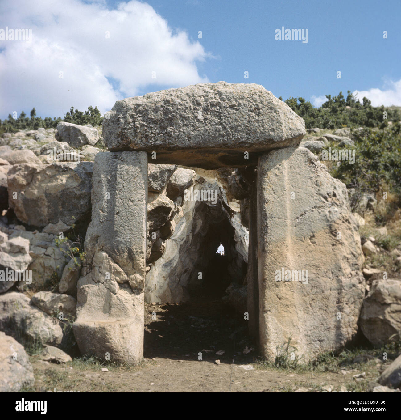 Hattusas Turkey Hittite capital the postern gate Stock Photo - Alamy