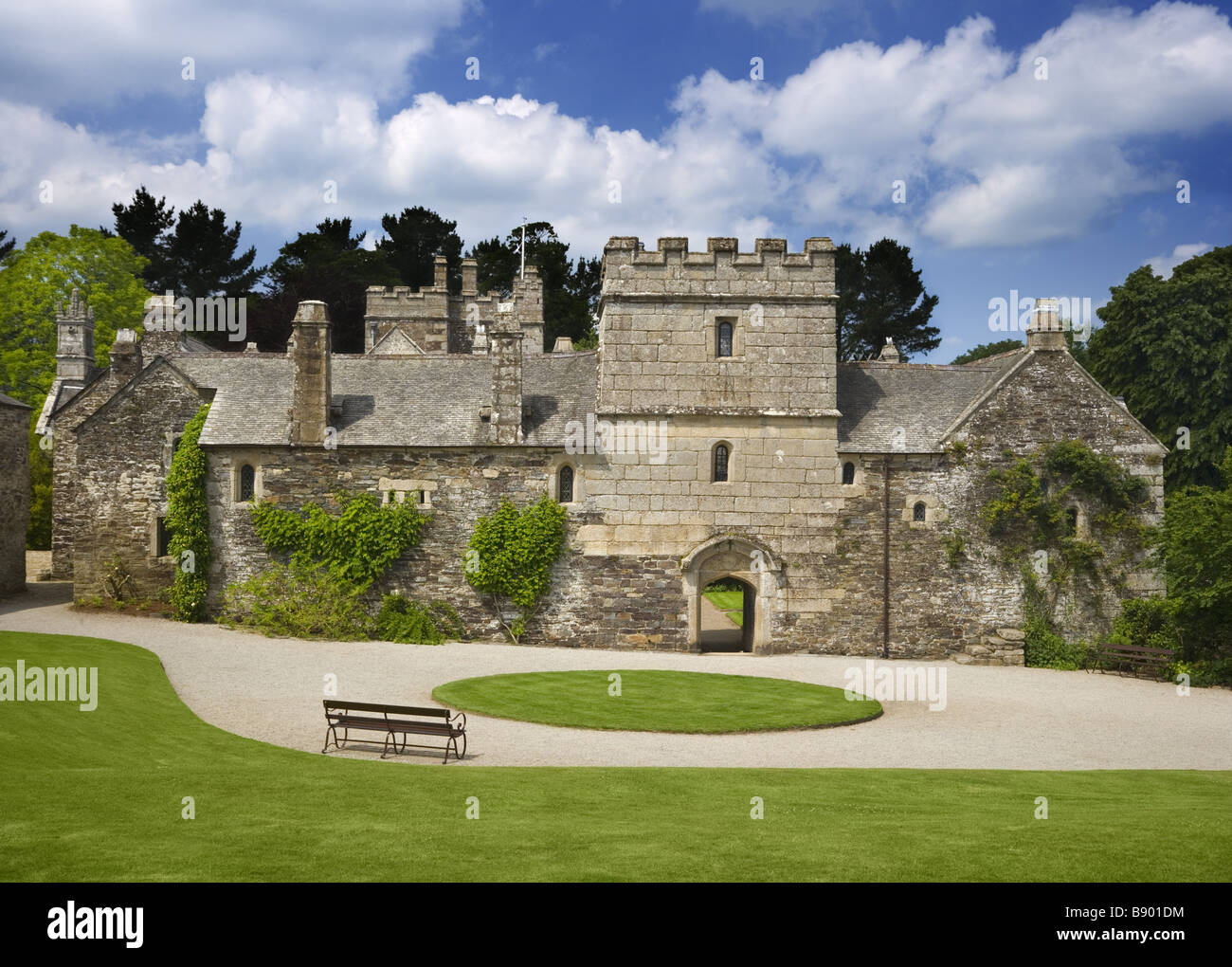 The south range of Cotehele, near Saltash, Cornwall Stock Photo - Alamy