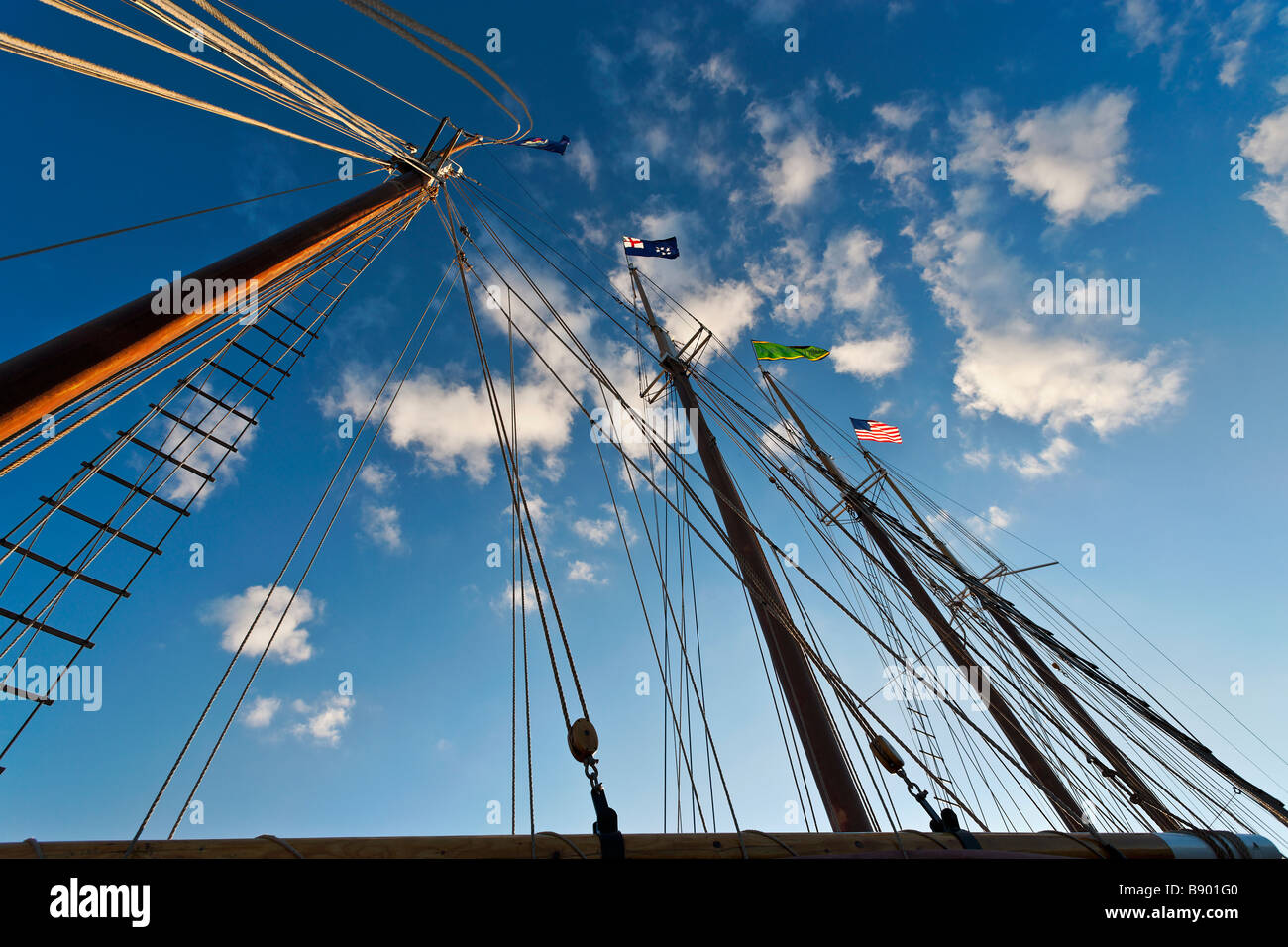 Mast schooner flag on top hi-res stock photography and images - Alamy