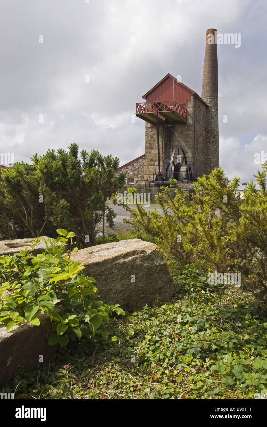 The engine house at Cornish Mines & Engines at Pool, near Redruth ...