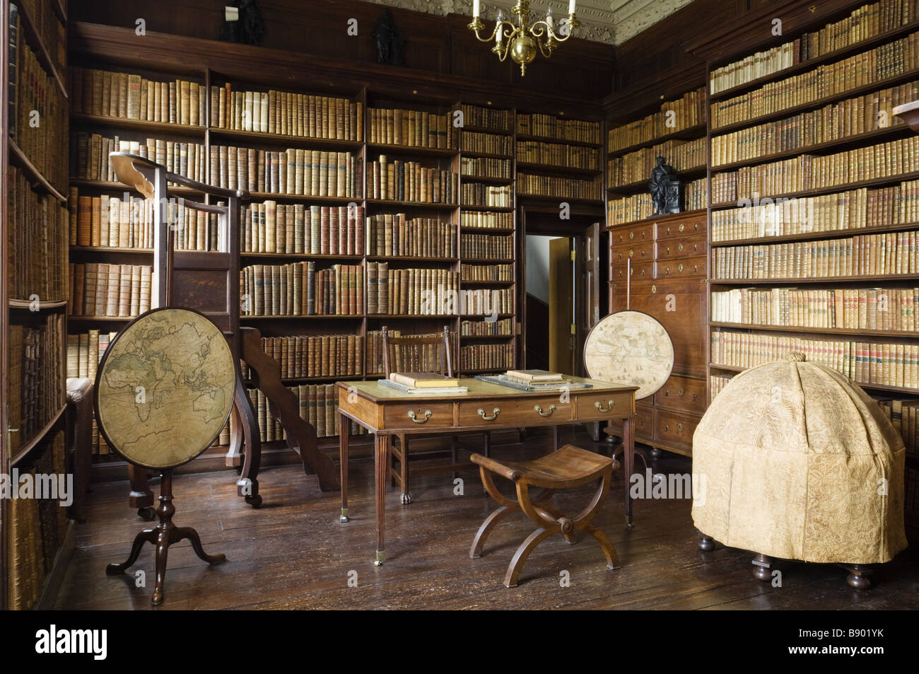 The Library at Ham House, Surrey constructed in 1672-4 Stock Photo - Alamy