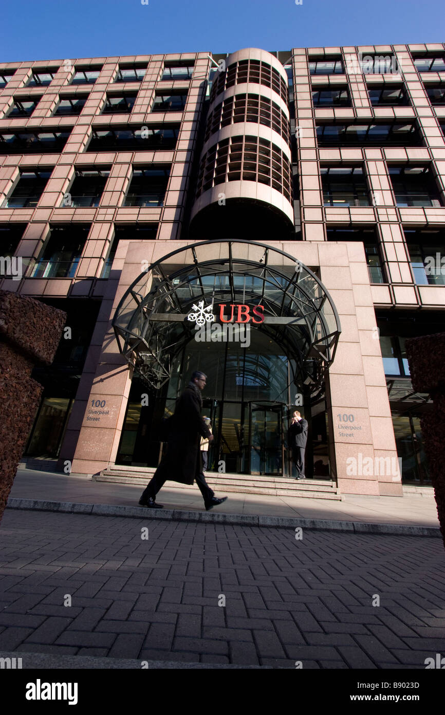 UBS Bank's headquarters is located in Broadgate, near Liverpool Street ...