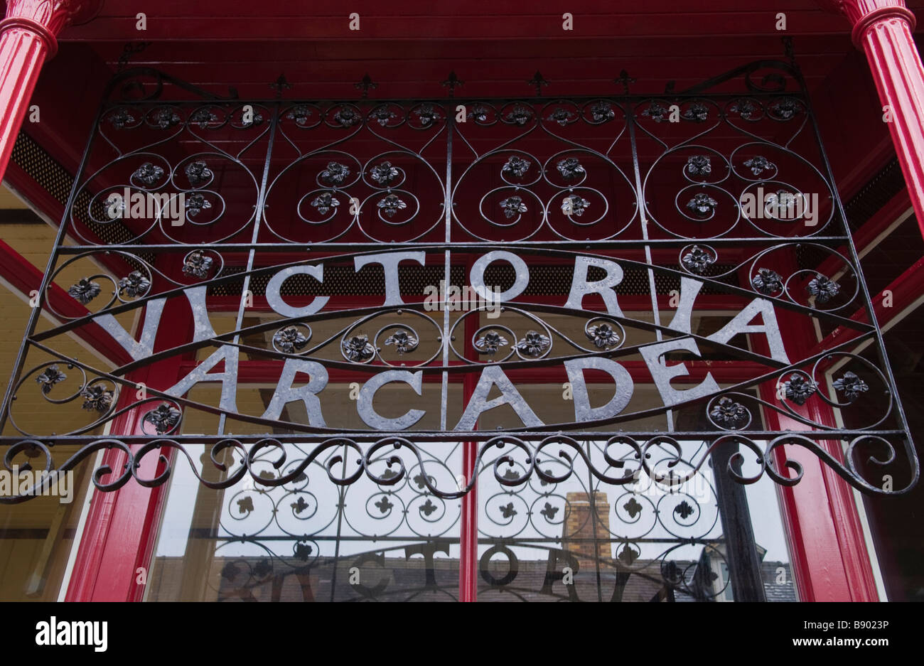 Victoria Arcade on Middleton Street Llandrindod Wells Powys Mid Wales ...