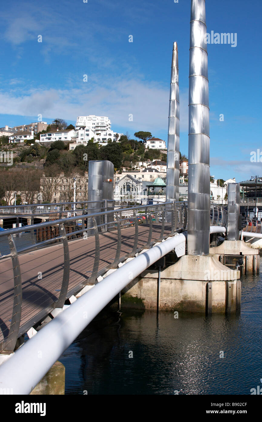 Bridge over Torquay harbour, South Devon England Stock Photo - Alamy