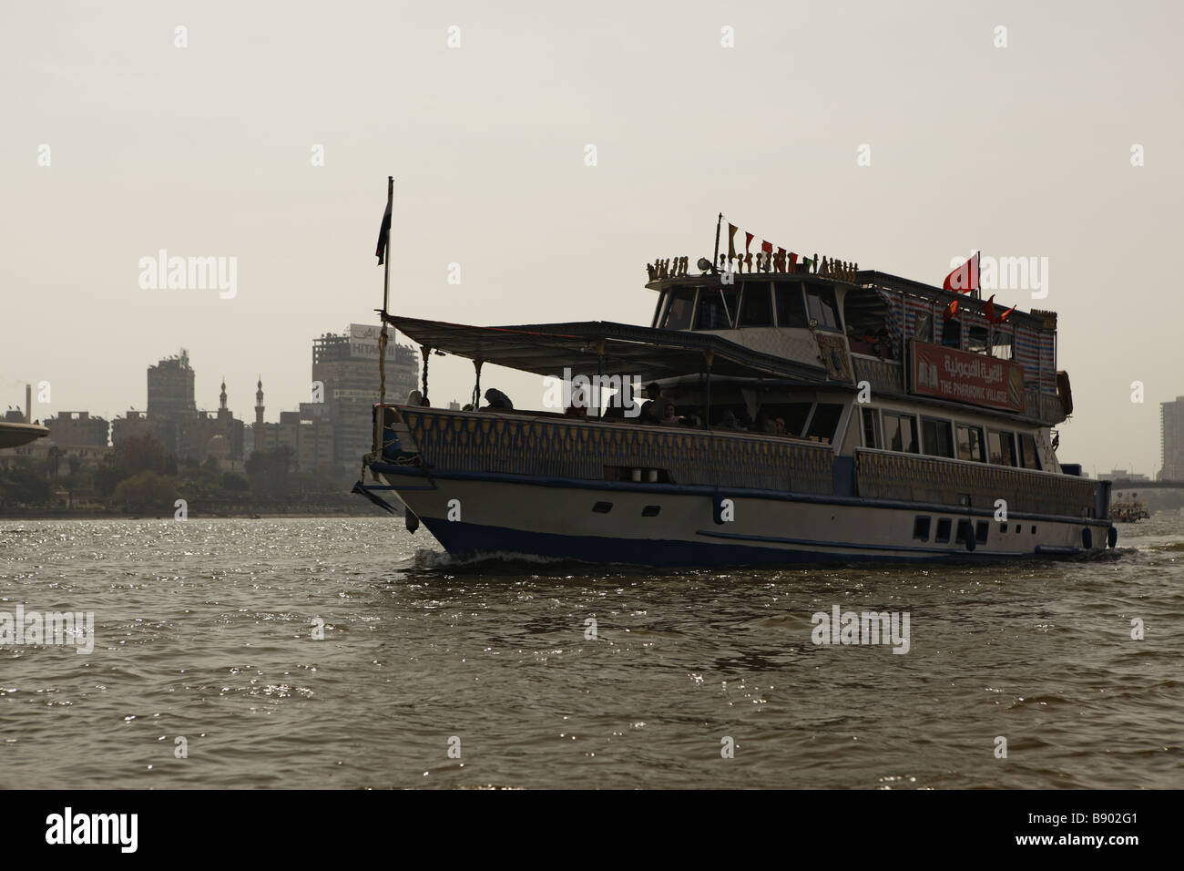Boat in river Nile, Cairo, Egypt Stock Photo - Alamy