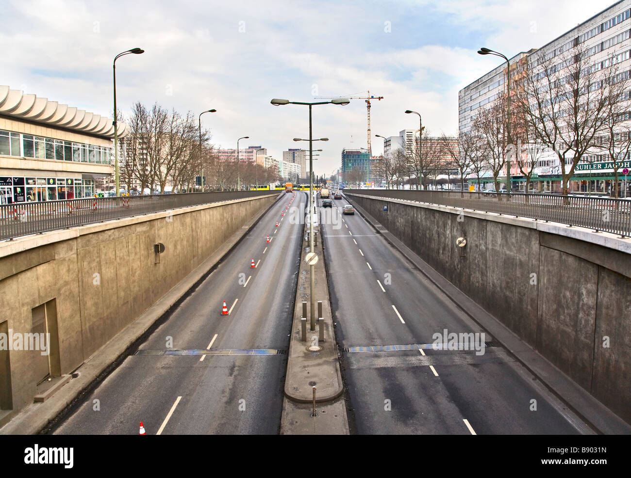 Road in Berlin Stock Photo - Alamy