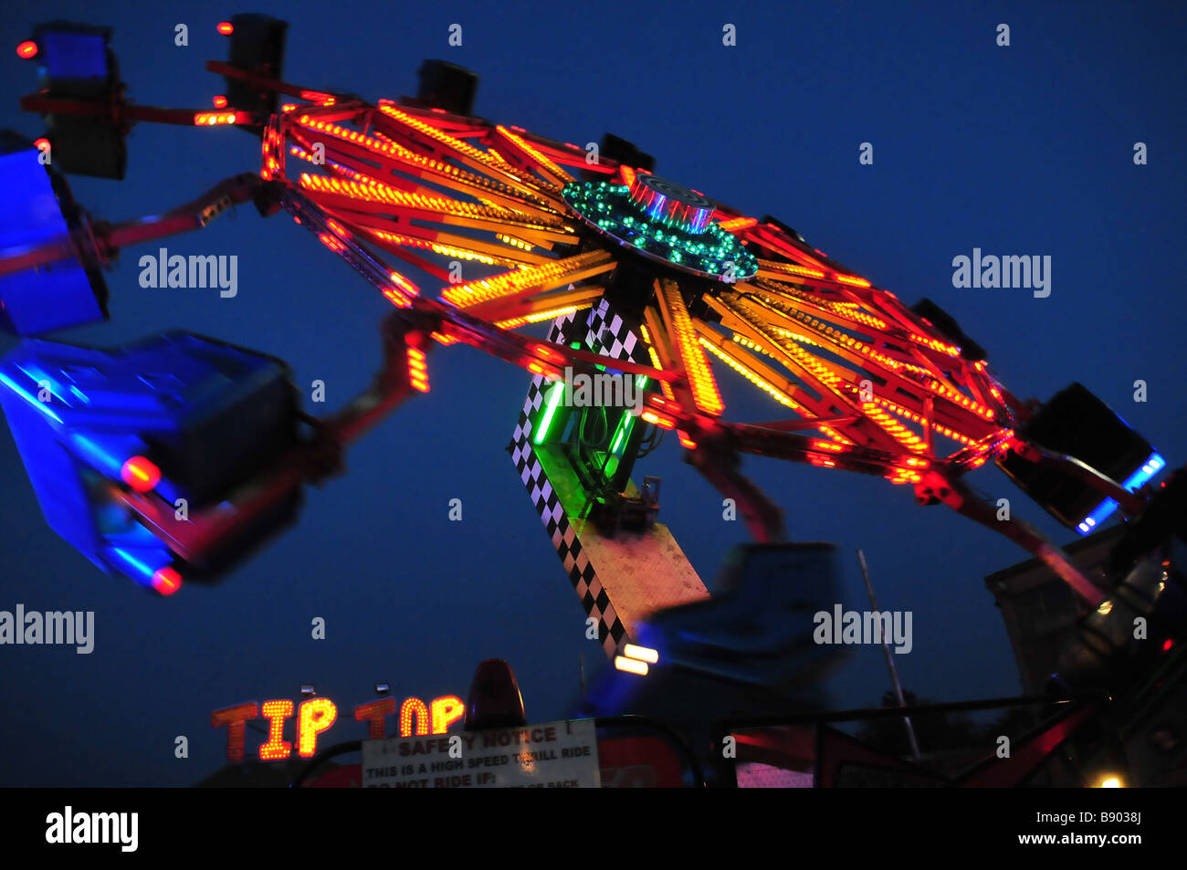 A Fair ground ride in Donnycarney Dublin 7 Ireland Stock Photo - Alamy